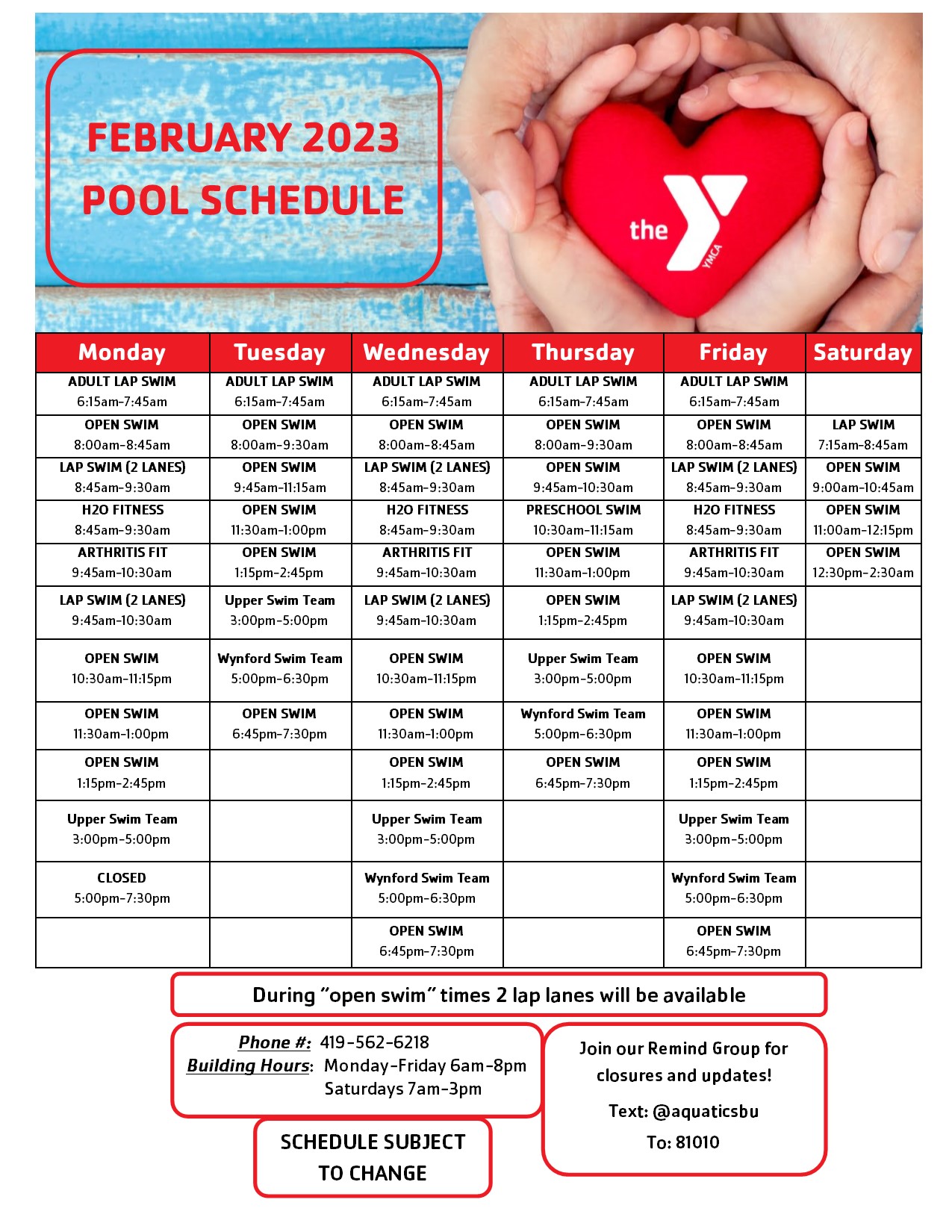 Aquatics - Bucyrus Tiffin YMCA