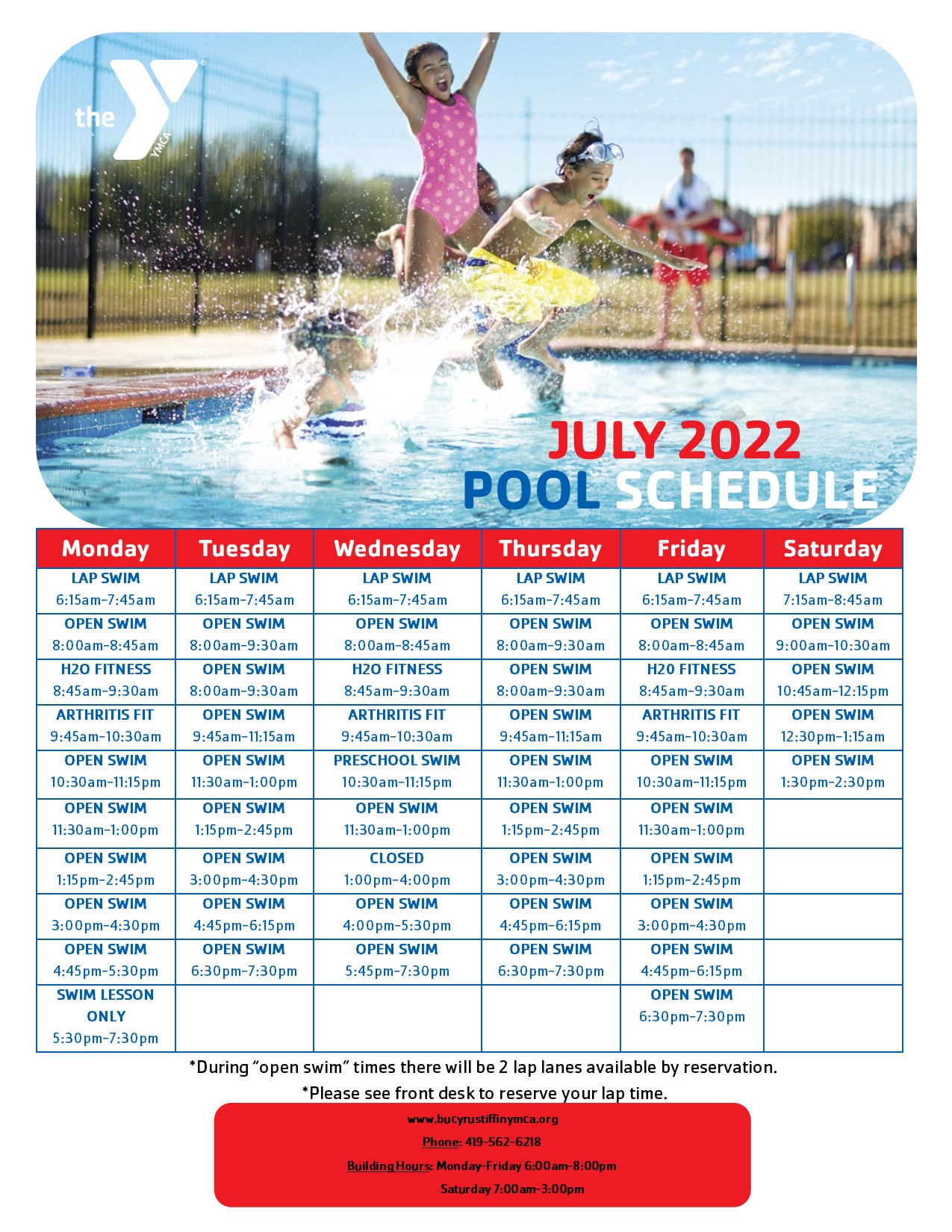 Aquatics - Bucyrus Tiffin YMCA