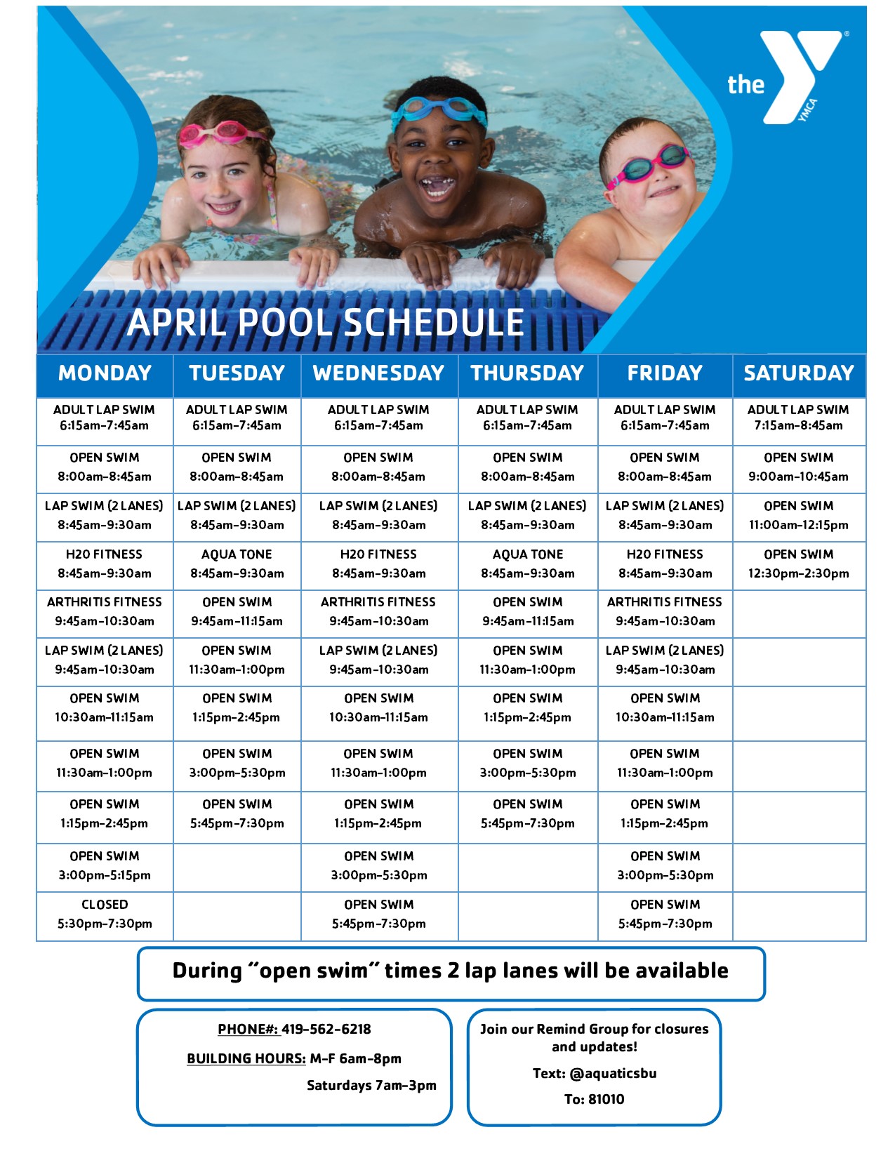 Aquatics - Bucyrus Tiffin YMCA